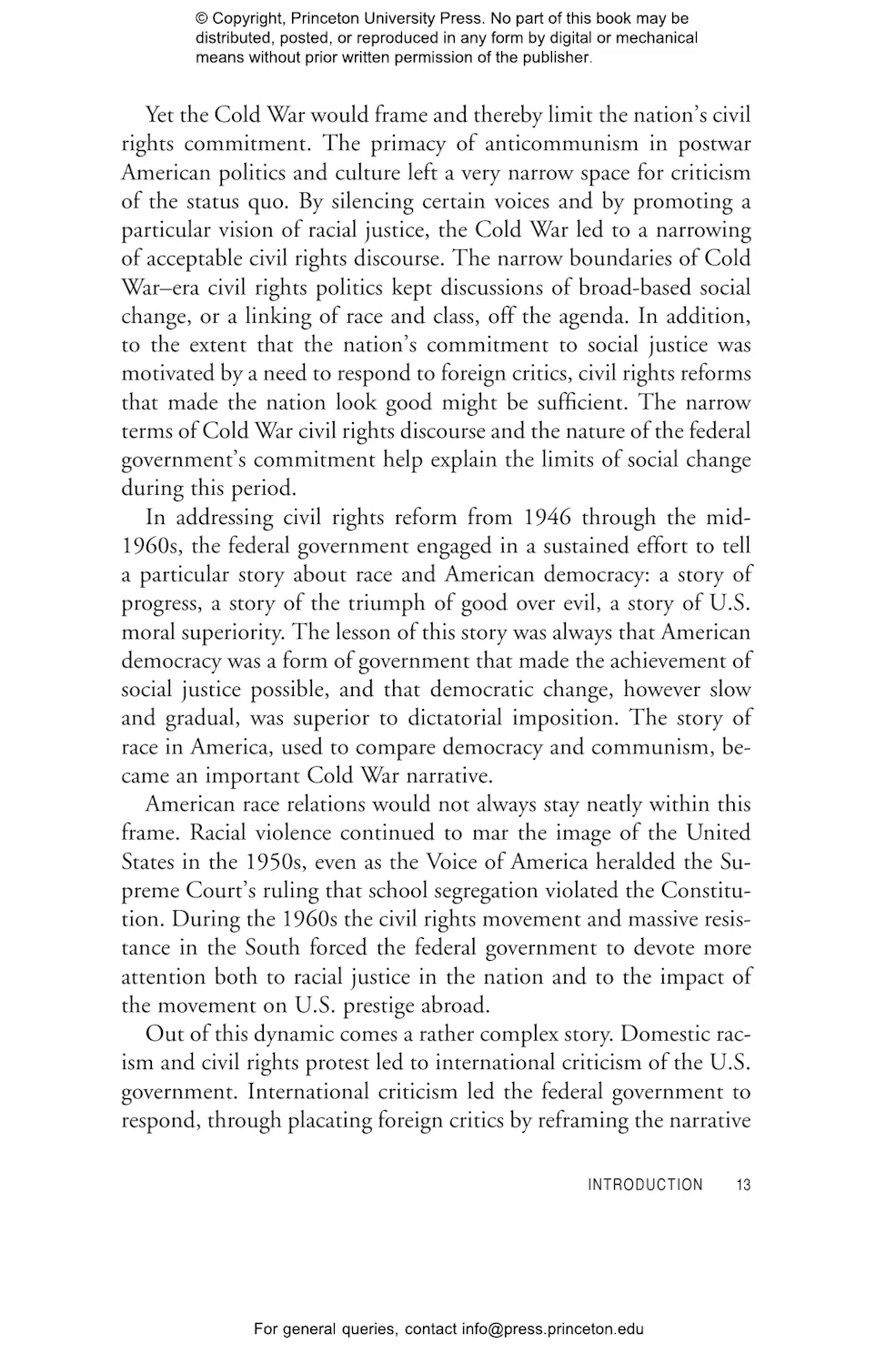 Cold War Civil Rights | Princeton University Press