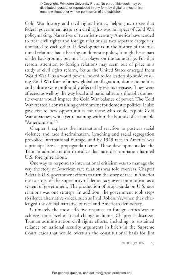 Cold War Civil Rights | Princeton University Press