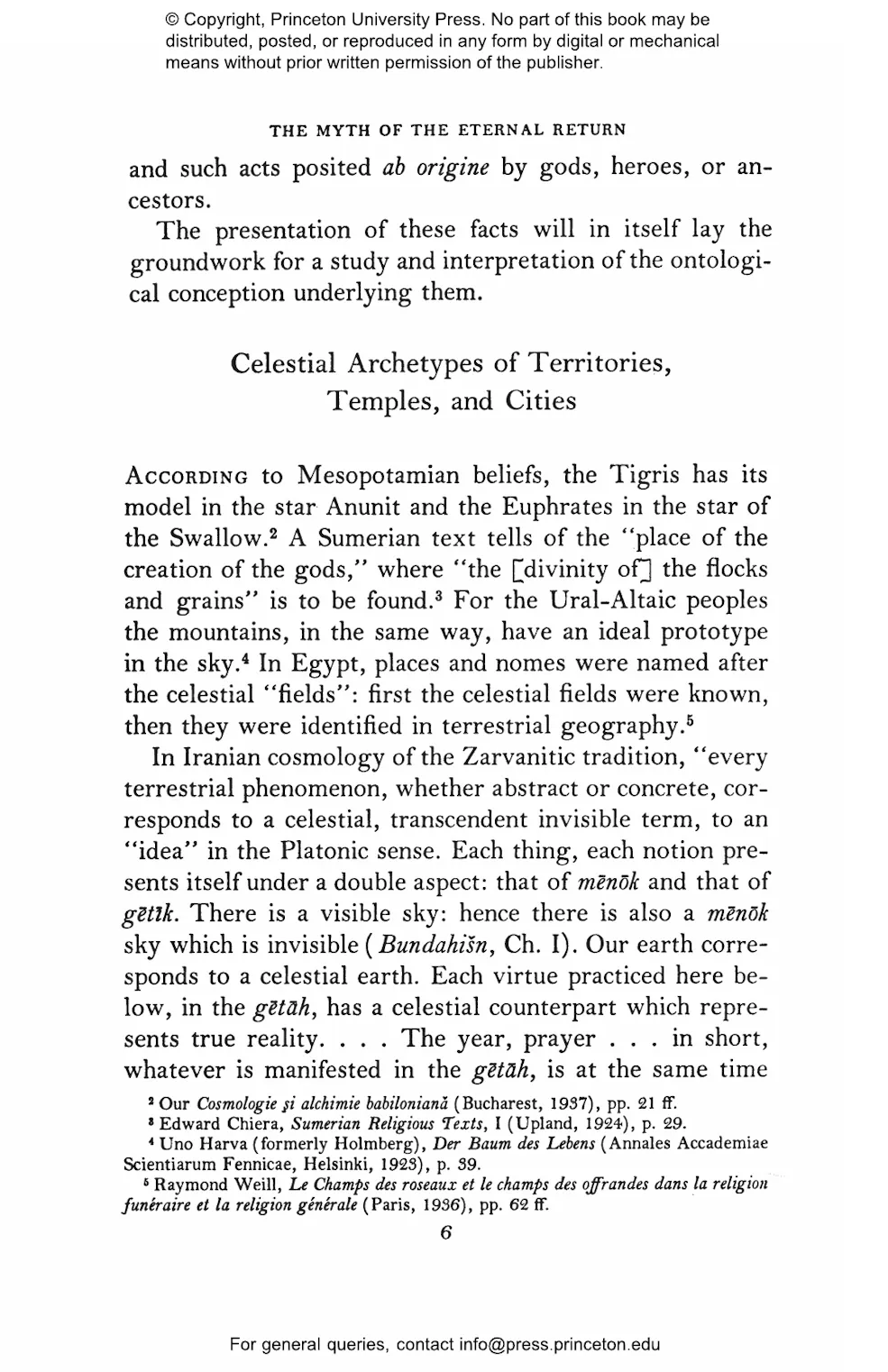 The Myth of the Eternal Return | Princeton University Press