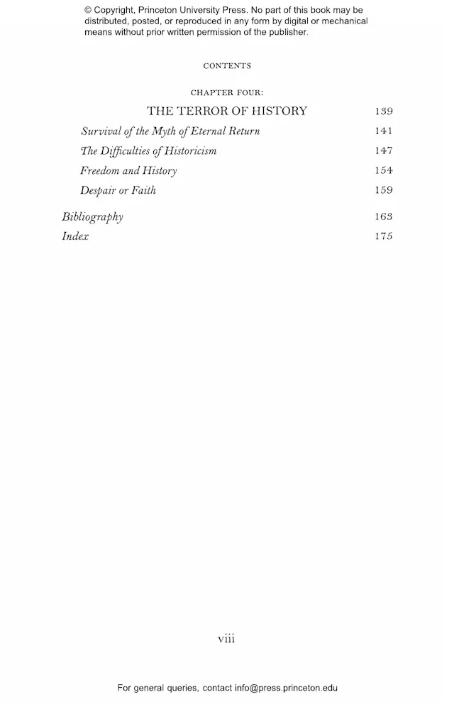 The Myth of the Eternal Return | Princeton University Press