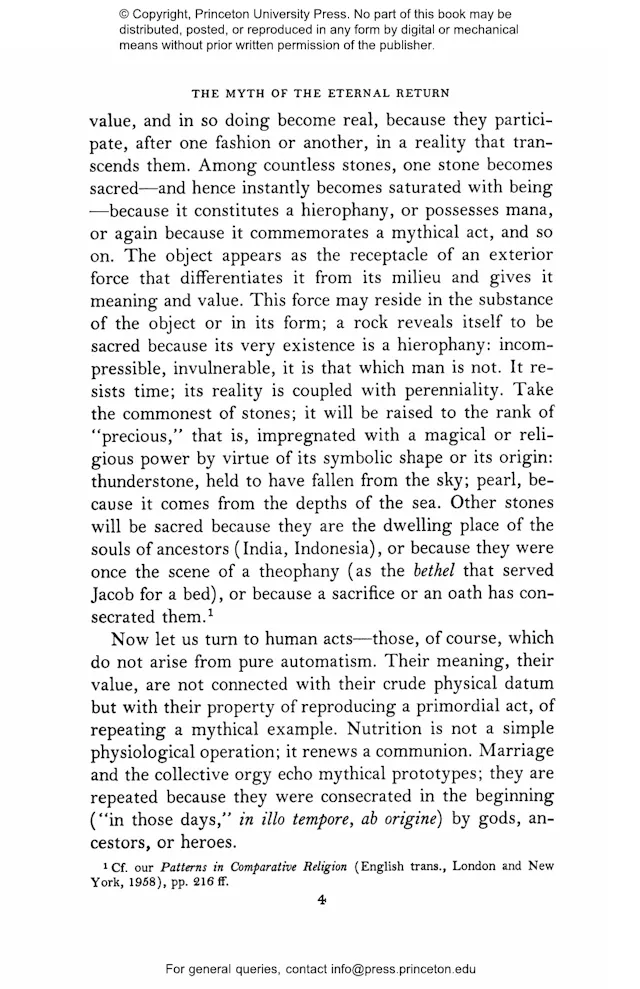 The Myth of the Eternal Return | Princeton University Press