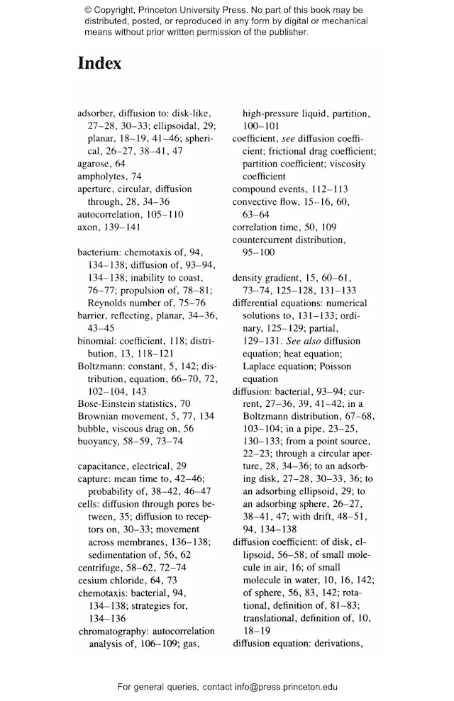 Random Walks in Biology | Princeton University Press