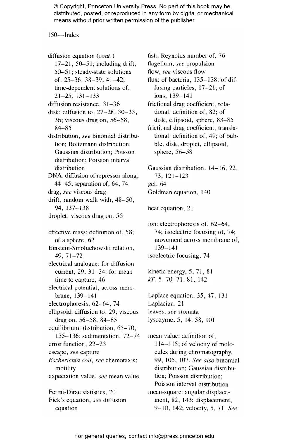 Random Walks in Biology | Princeton University Press