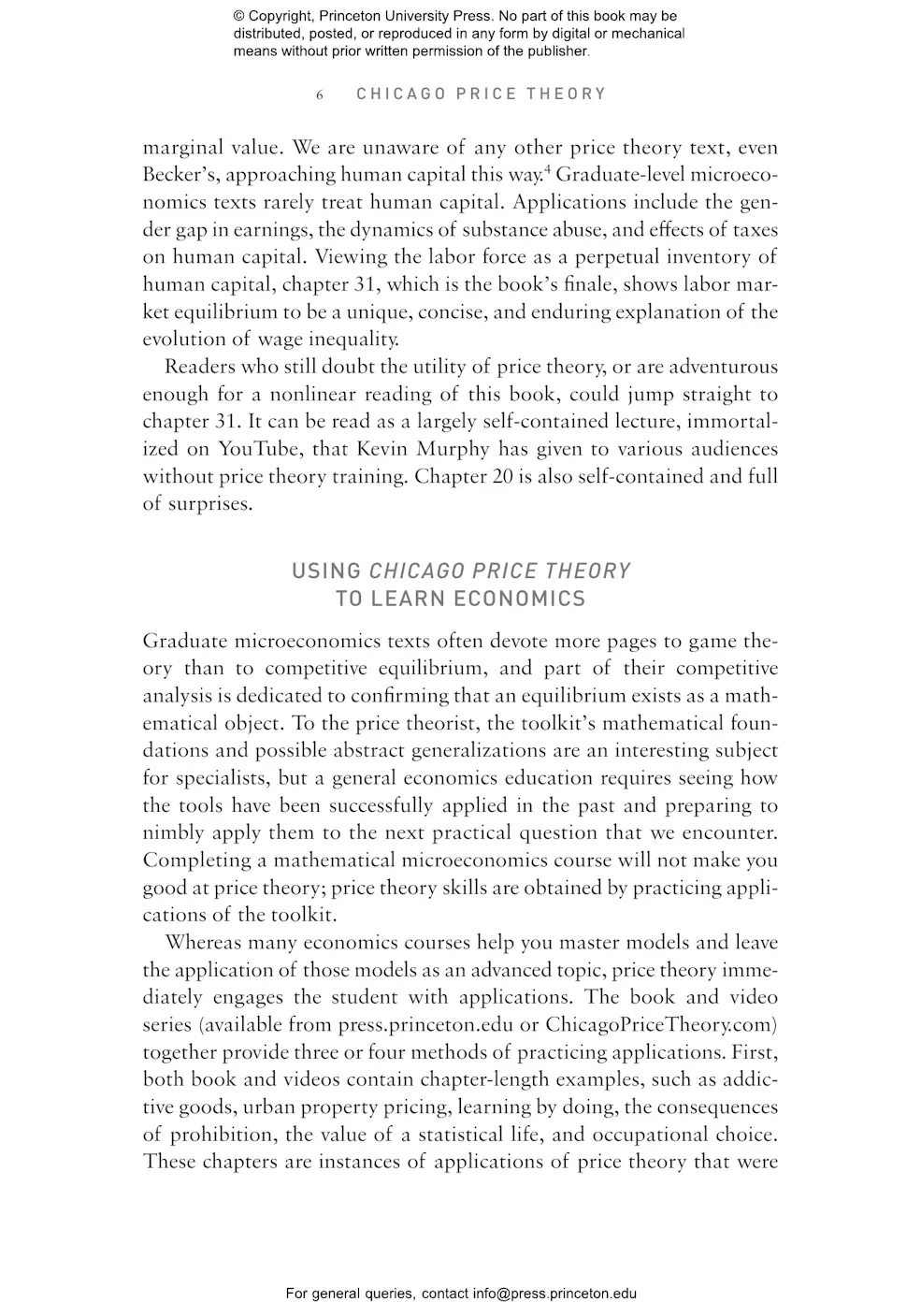 Chicago Price Theory, Second Edition | Princeton University Press