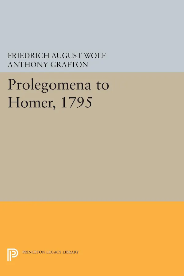 Wolf, Friedrich August | Princeton University Press