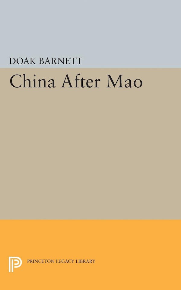 China After Mao | Princeton University Press