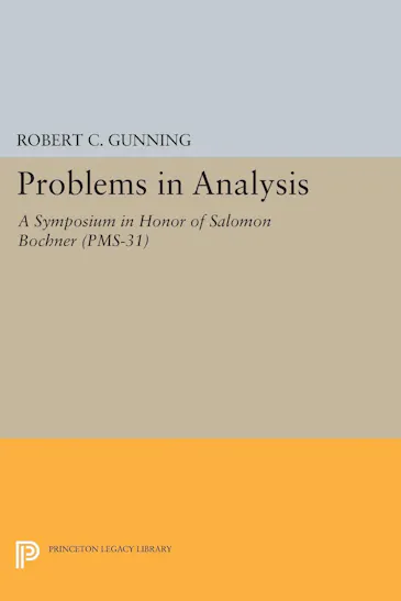 Problems In Analysis Princeton University Press