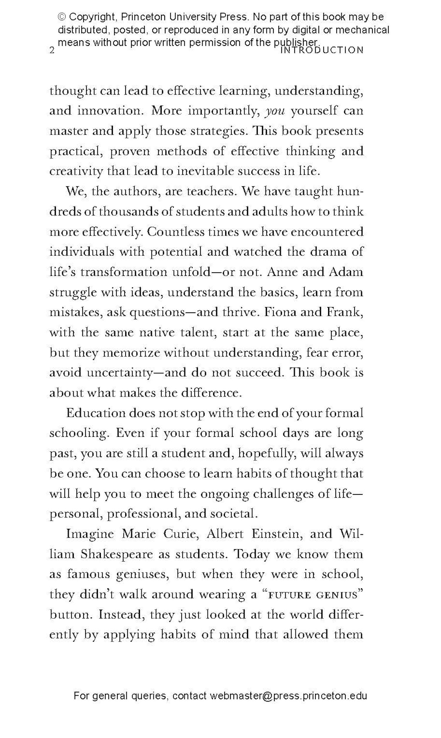 The 5 Elements of Effective Thinking | Princeton University Press