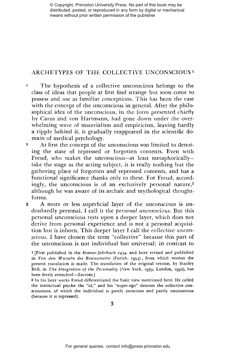 The Collected Works of C. G. Jung, Volume 9 (Part 1) | Princeton ...