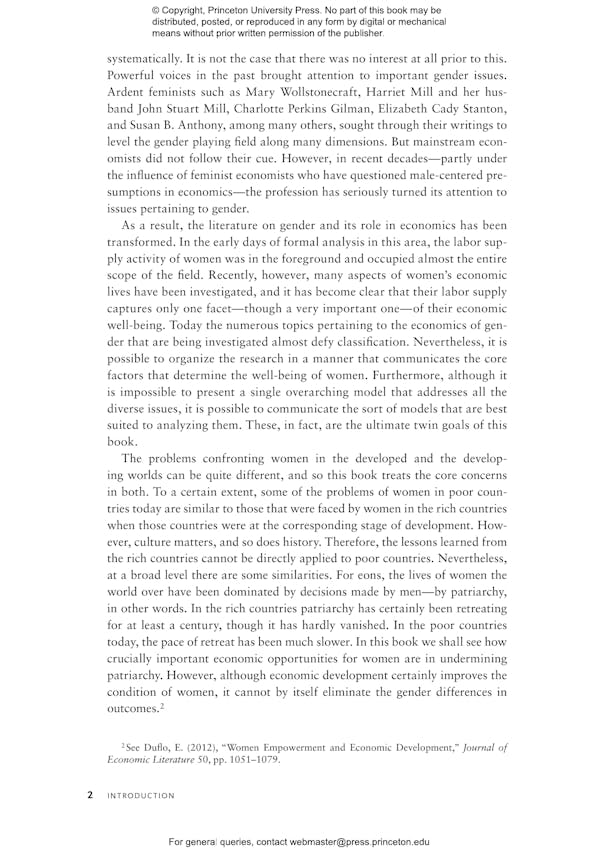 Why Gender Matters in Economics | Princeton University Press