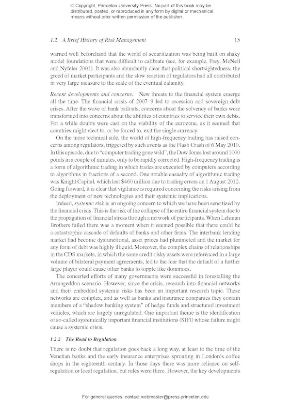 Quantitative Risk Management Princeton University Press