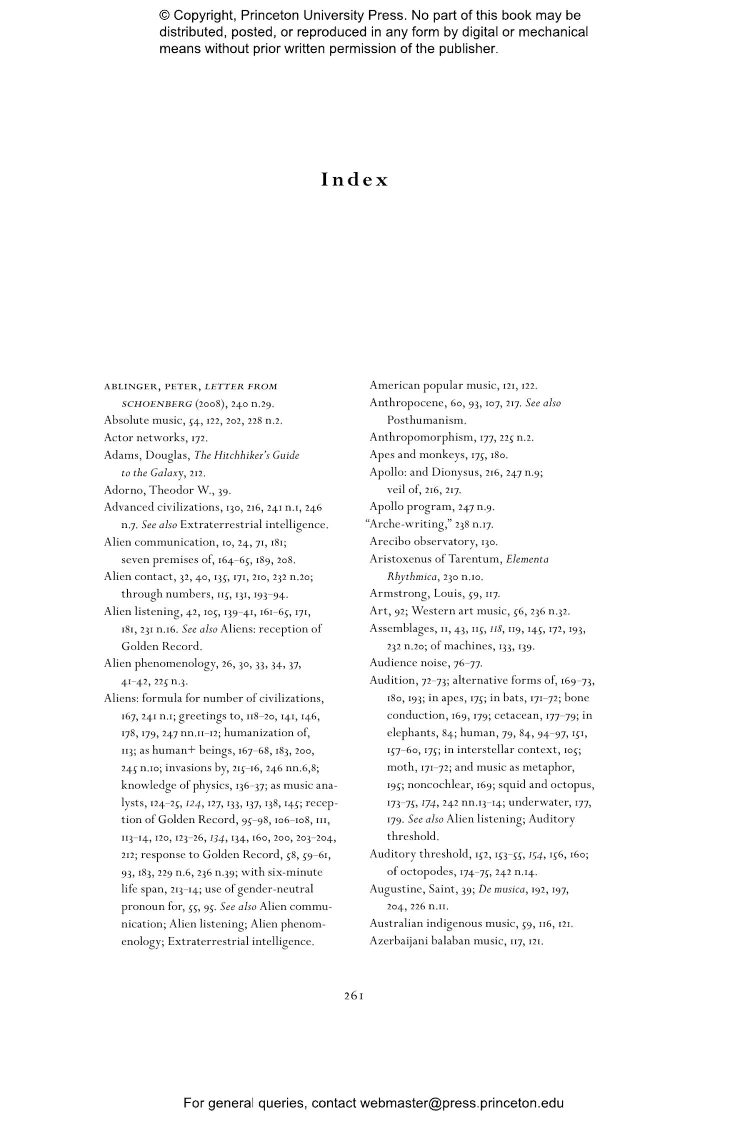 Alien Listening | Princeton University Press