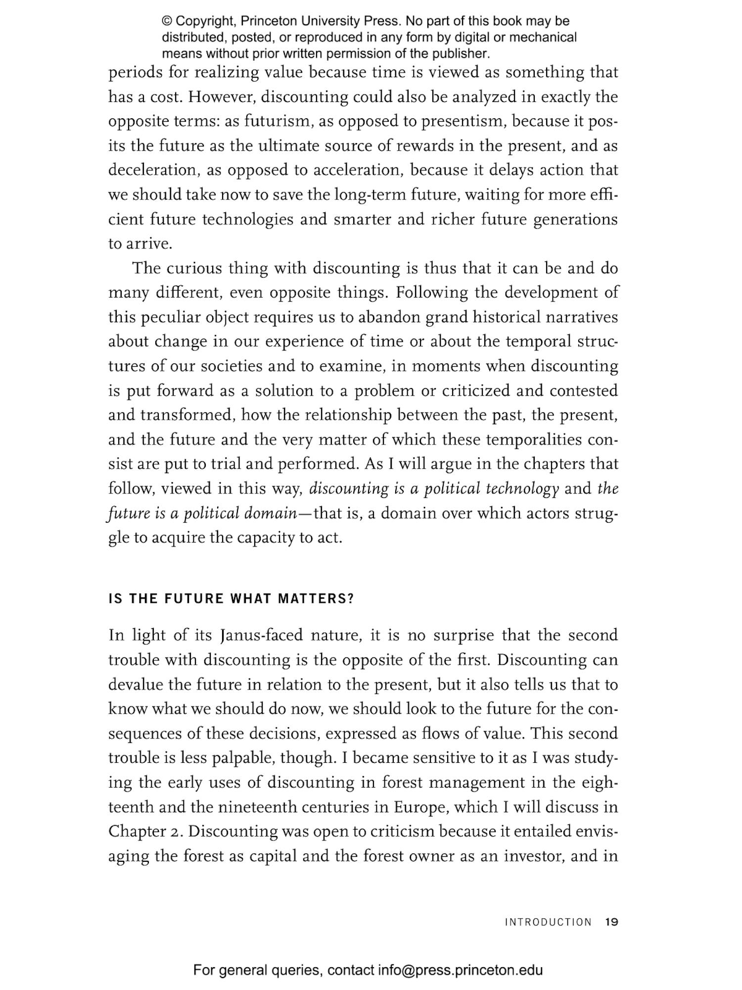 Discounting the Future | Princeton University Press