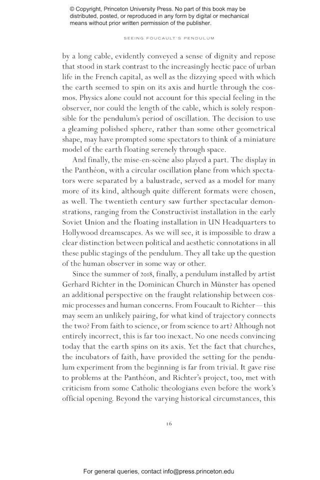 Seeing Foucault's Pendulum | Princeton University Press